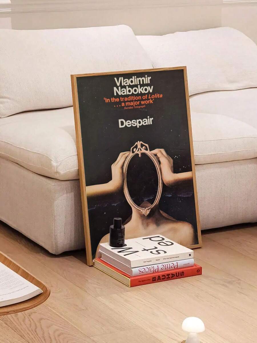 1PC Frameless Retro Movie Art Canvas Poster - "Despair" Vintage Wall Decor With Surreal ...