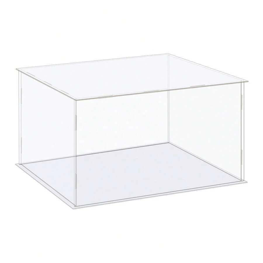 Clear Display Case, Acrylic Box Assemble Dustproof Box Showcase For ...