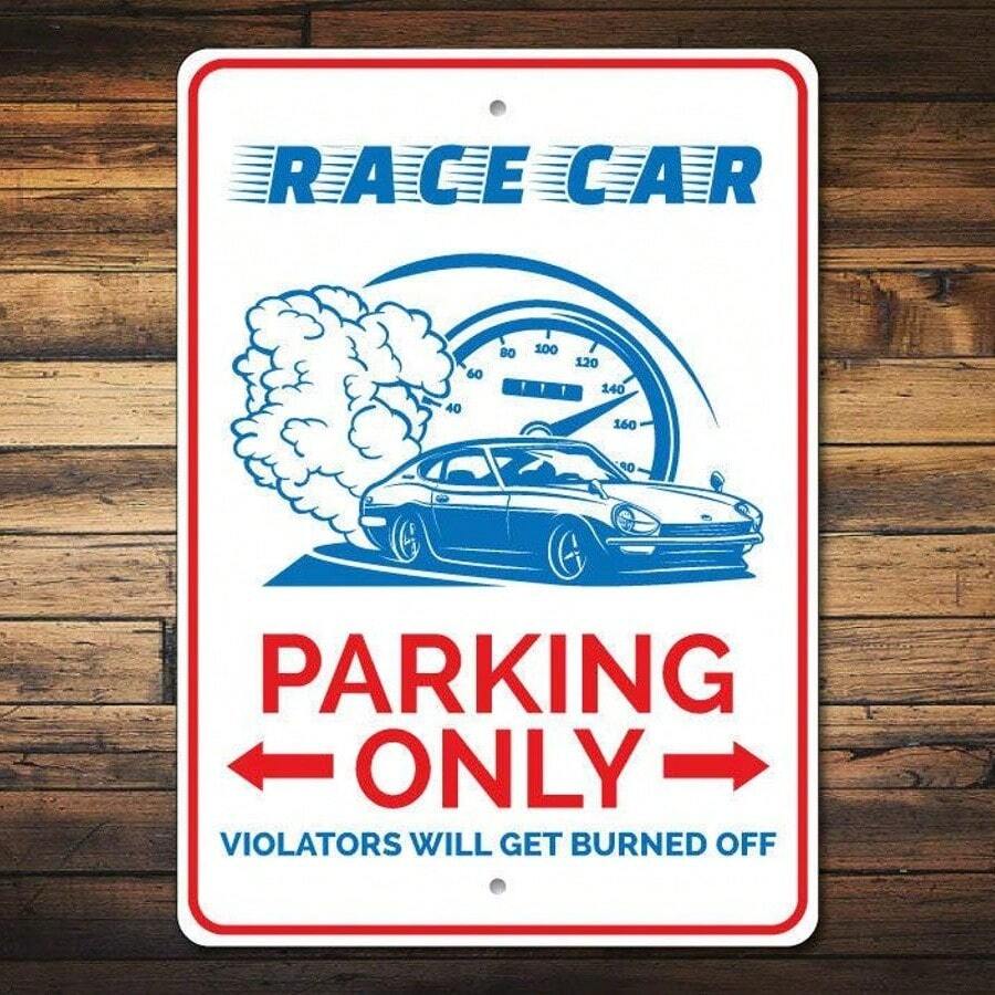 Race Car Gift Race Car Parking Sign Race Car Driver Gift Race Car Sign ...