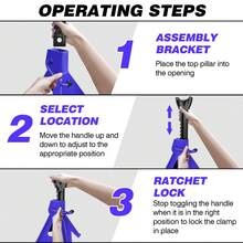 Vandise 2 Pcs Heavy Duty Steel Garage Workshop Car Lift Support Stand ...