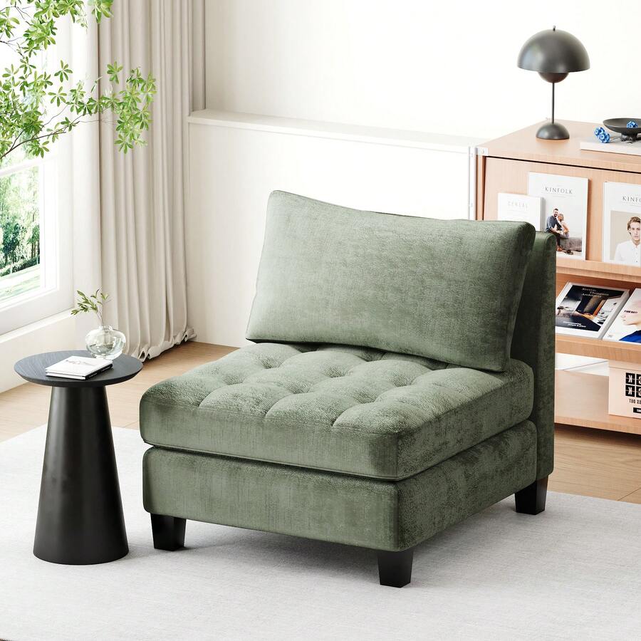 Advwin Advwin Armless Sofa Chair Modular Lazy Sofa Modern Lounge Couch ...