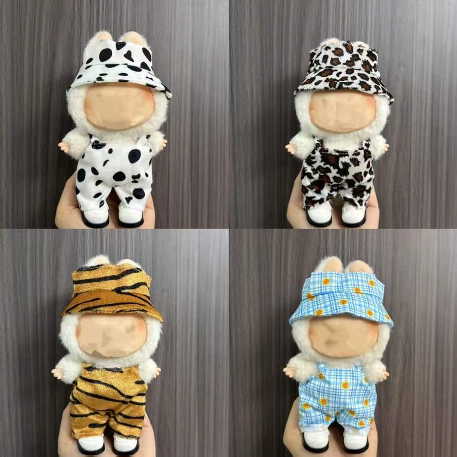 Clothes Only, Suitable For Labubu Plush Doll, 17cm Doll Outfit Set ...