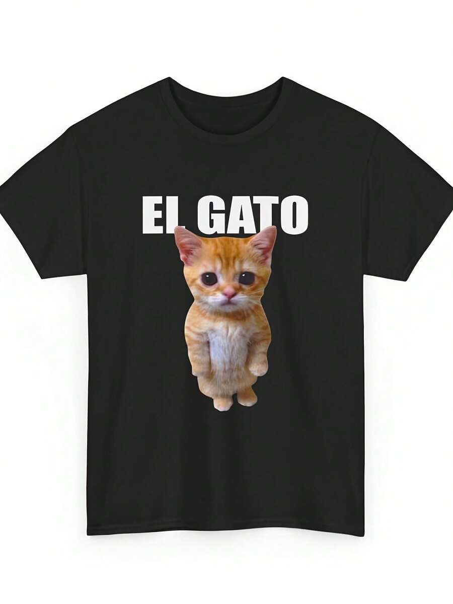 El Gato Meme Sad Crying Cat Munchkin Kitty MemeT-Shirt, El Gato Sad ...