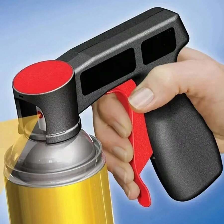1 Pcs Plastic Portable Spray Paint Handle, Universal Reusable Car Color ...