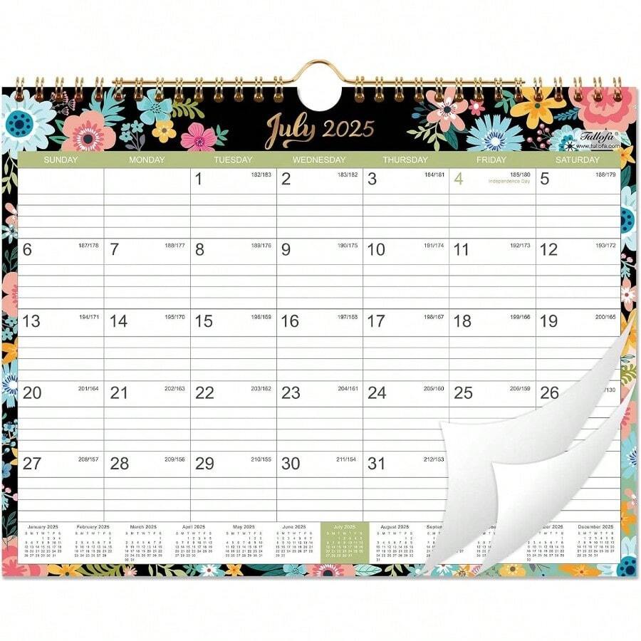 Calendar 20252026 Wall Calendar 20252026 With 18 Months, Jul. 2025 Dec ...
