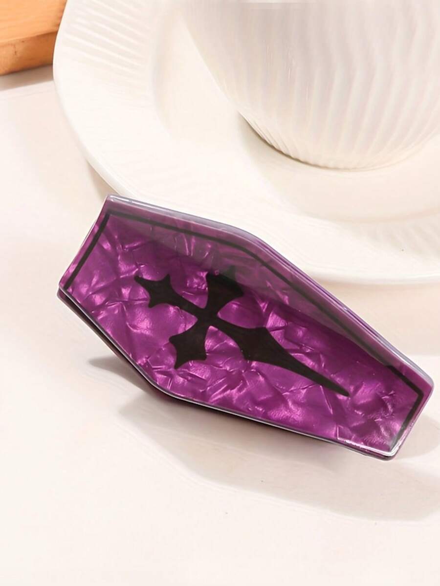 1pc Women's Gothic Style Skull Hair Clip, Dark Punk Rock Thick Hair ...