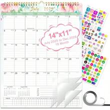 Calendar 20252026 18 Month Floral Wall Calendar 20252026 From July 2025 ...