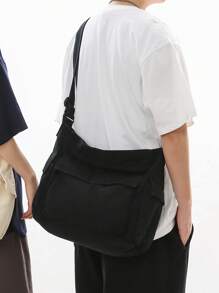 Große Kapazität Umhängetasche, Schul-Stil Messenger Tasche für Mittel ...