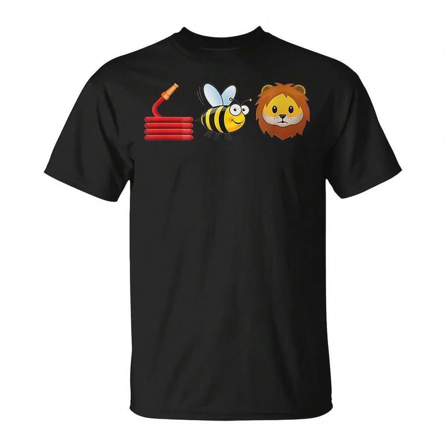 "I'm A Firefighter" T-Shirt With The Phrase "Hose, Bee, Lion." 220g Of ...