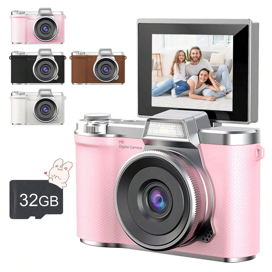 Regular High-Definition Digital Camera,High Pixel 180 ° Flip Screen ...