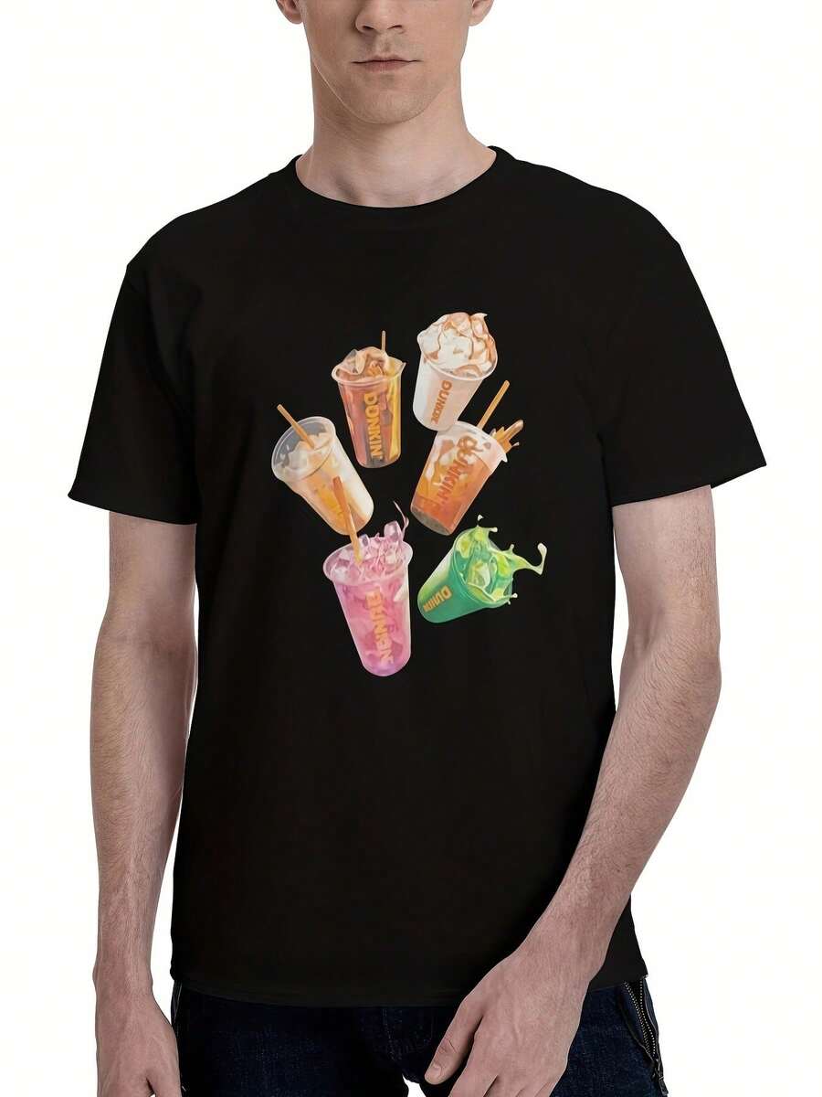 [Dunkin' Donuts Uniform] Dunkin' Donuts Black Employee Uniform T-Shirt ...