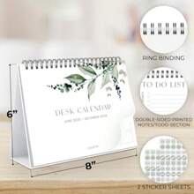 Aesthetic Desk Calendar 20252026 Runs June 2025 Until December 2026 ...