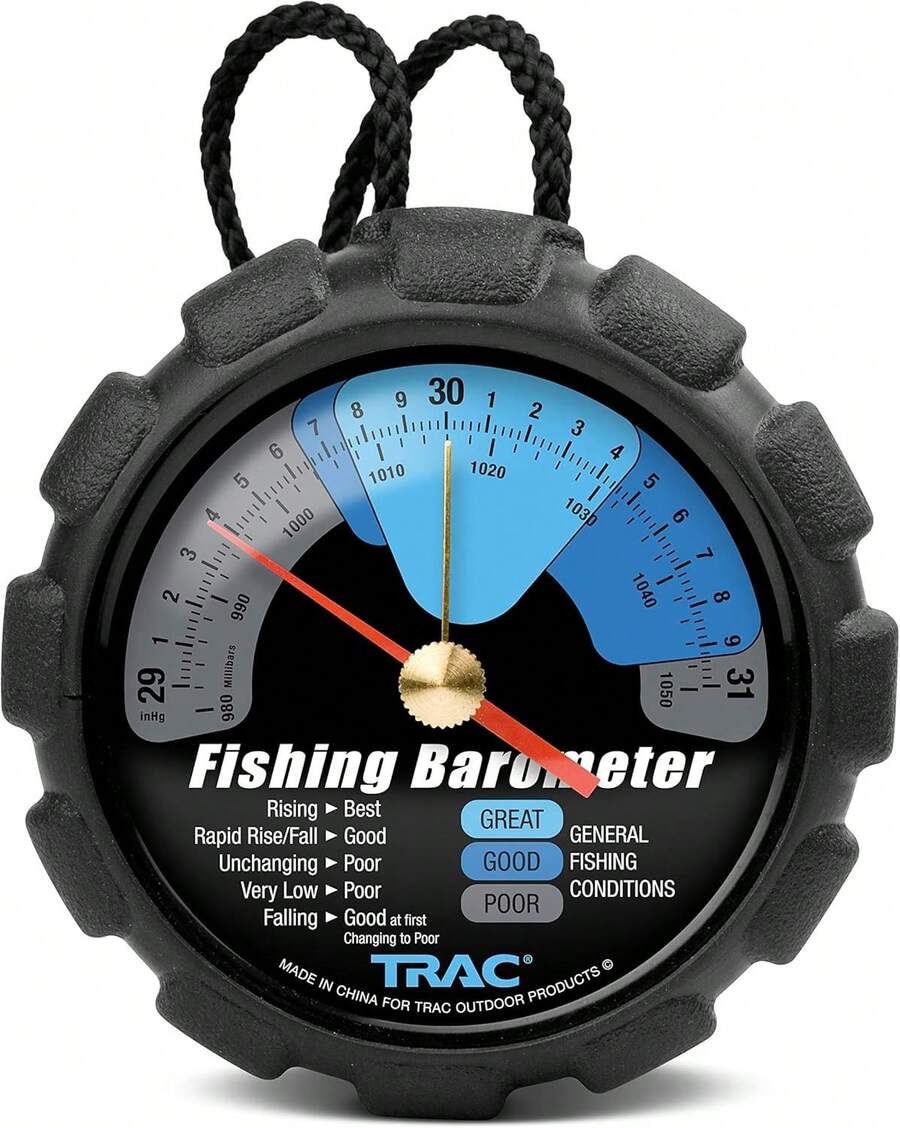 Camco TRAC Outdoors Fishing Barometer| Features An Adjustable Pressure ...