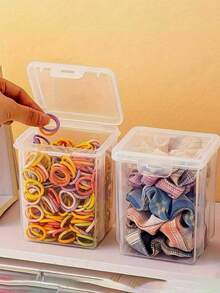 6 Stücke/4 Stücke/2 Stücke/1 Stück stapelbare transparente ...