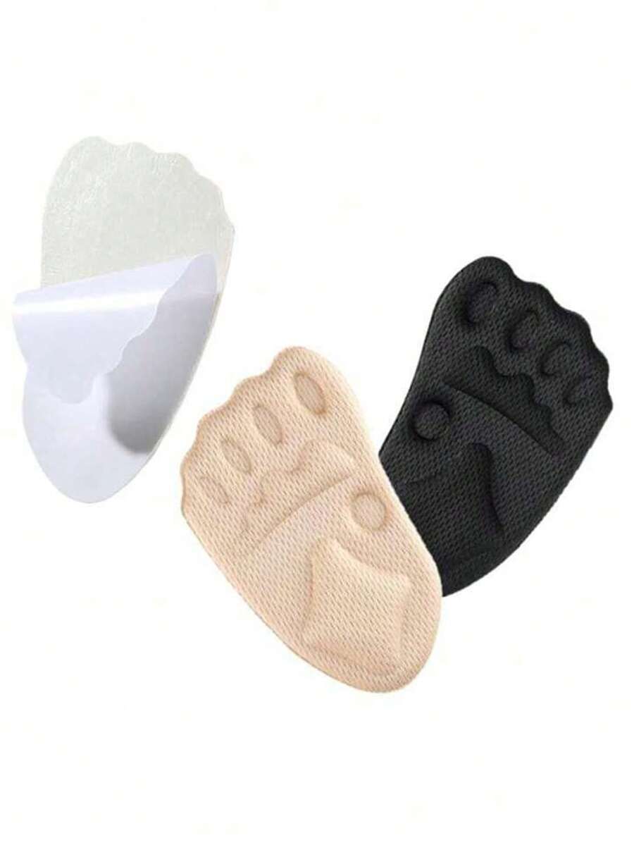 1/2 Pairs Women's Anti-Slip Gel Cushion Forefoot Insoles Stick-On For ...