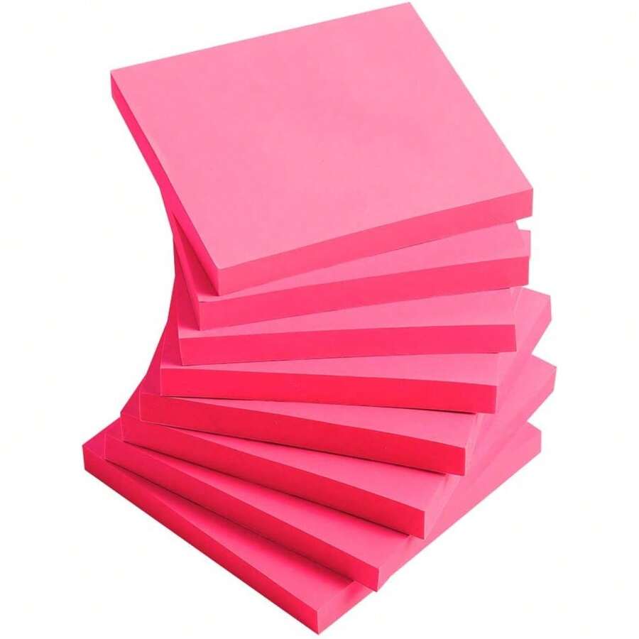 Sticky Notes 3x3 Inches,Light Pink Self-Stick Pads, Easy To Post For ...