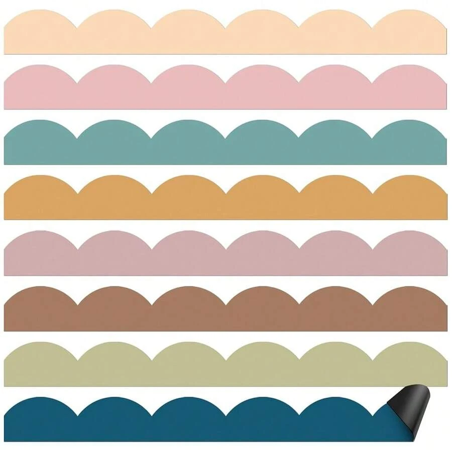 24 Pcs Magnetic Borders For Classroom Magnetic Bulletin Board Borders ...