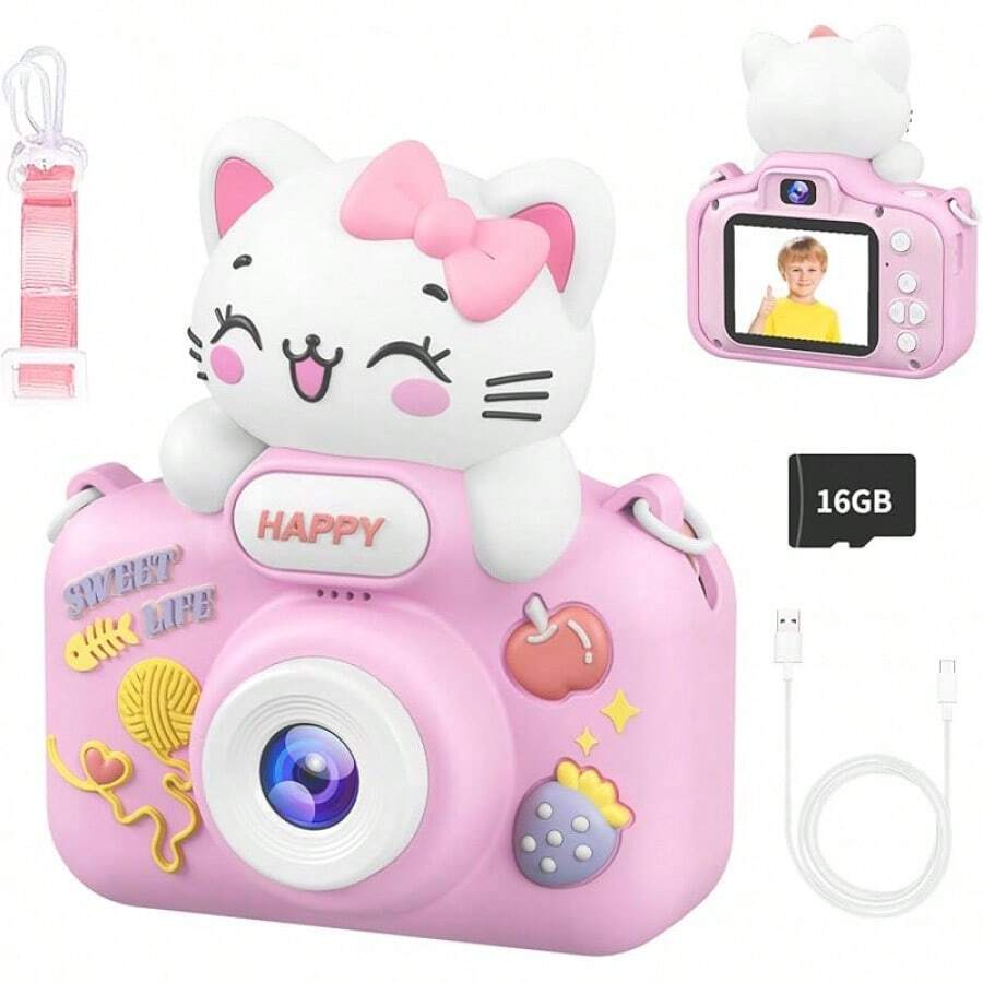 Camera-12 Year Old,Digital Camera With Cute Pink Soft, Best Chritmas ...