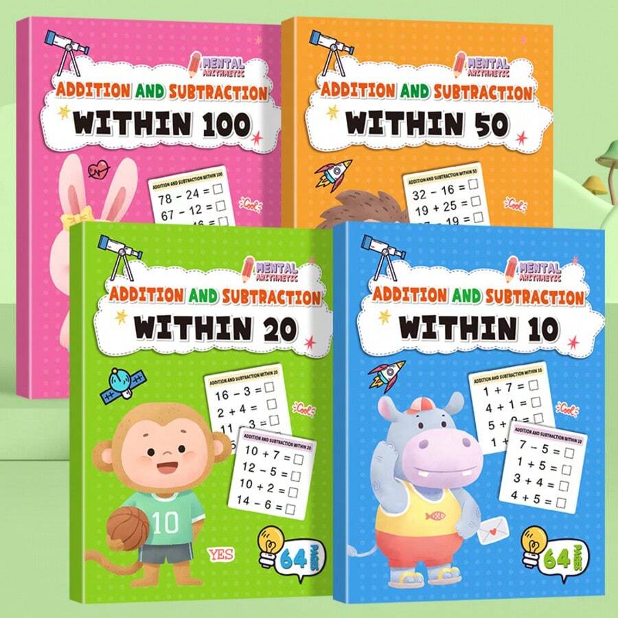 Addition & Subtraction Daily Practice Workbook:Math Workbook, Playful ...