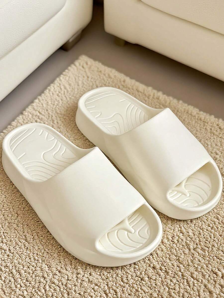 Four Seasons New Men's White EVA Home Slippers, The Feet Are Light And ...
