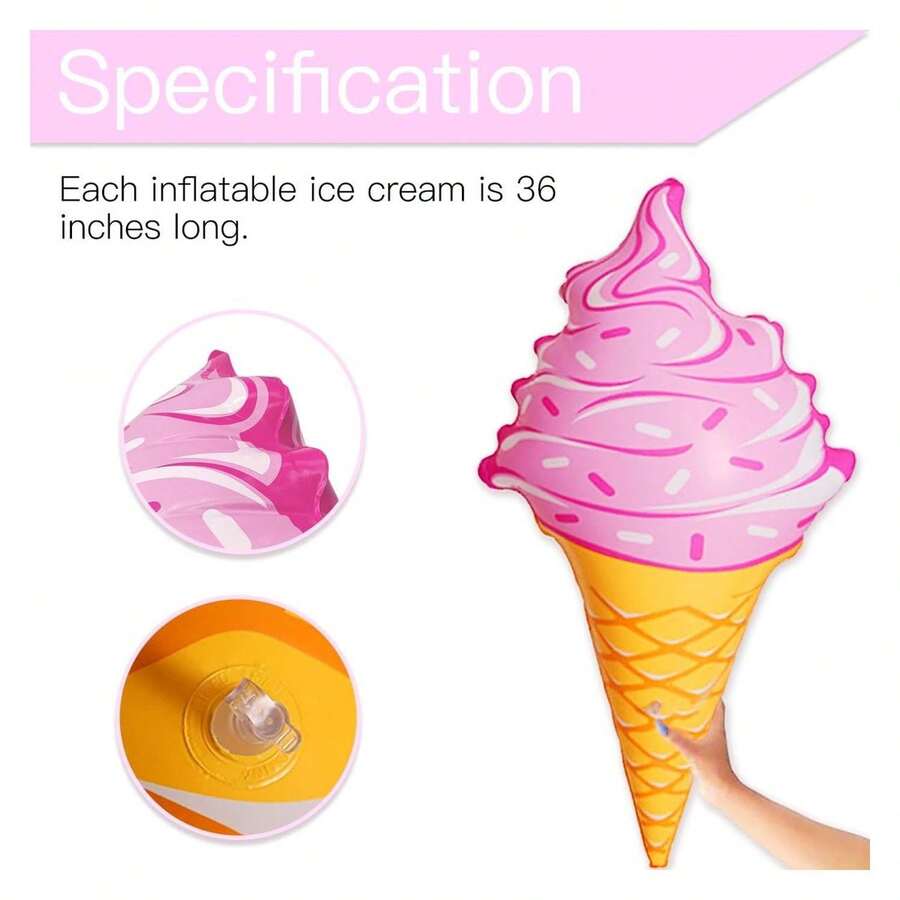 Inflatable Cones For Parties - 36 Inch Summer Pool Floats, Beach ...