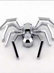 1-Pc Car 3D Spider Emblem, Metal Chrome Car Emblem, Cool Spider Logo ...