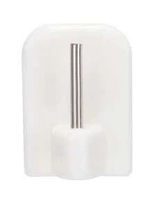 20 Stücke weiße selbstklebende Gardinenstangen Haken, selbstklebende ...