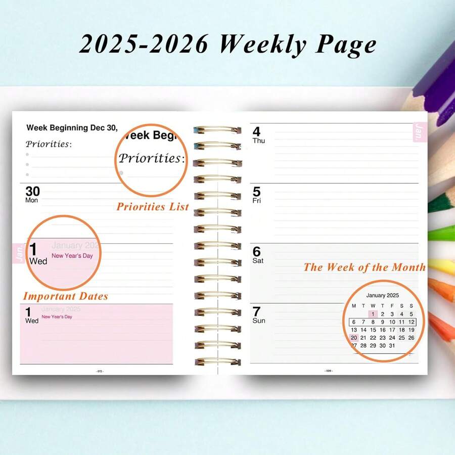 2025-2026 Academic Year Planner, Planner 2025-2026 Daily Weekly And ...