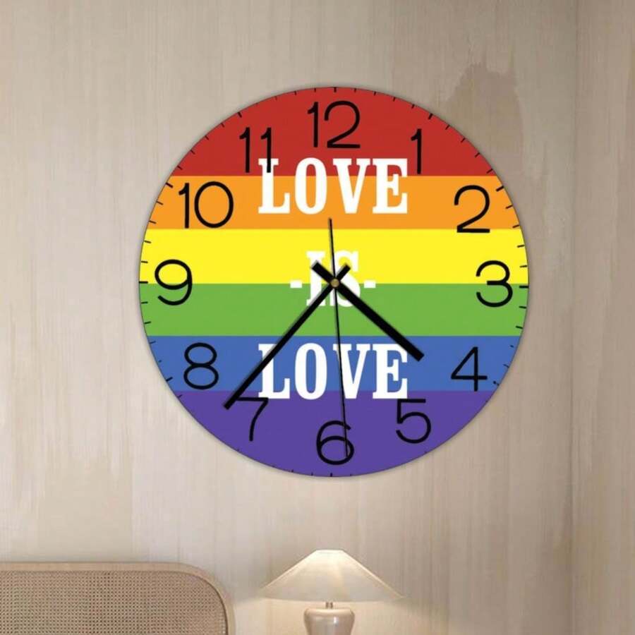 Nighttime City Skyline Wall Clock, Bathroom Wall Clocks Battery ...