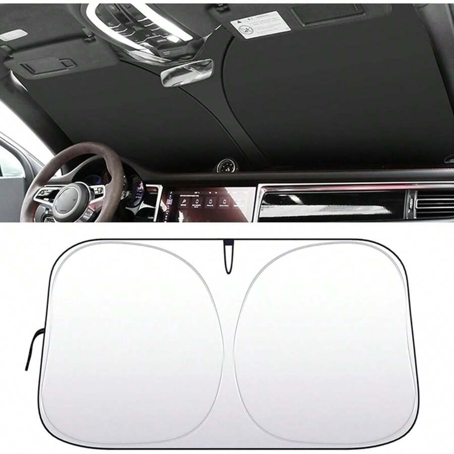 Car Windshield Sun Shade , Maximum UV Rays And Sun Heat Protection ...
