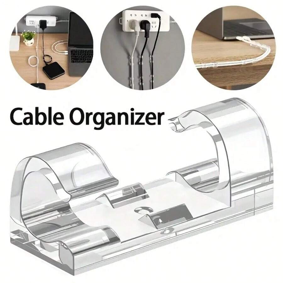 20/Pack 40pcs Self-Adhesive Cable Clips, Wire Organizer, No Drill Data ...