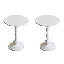 2 Pcs Side Table End Table Beach Table Living Room Table For Camping Travel Outdoor Parties Sofa ...