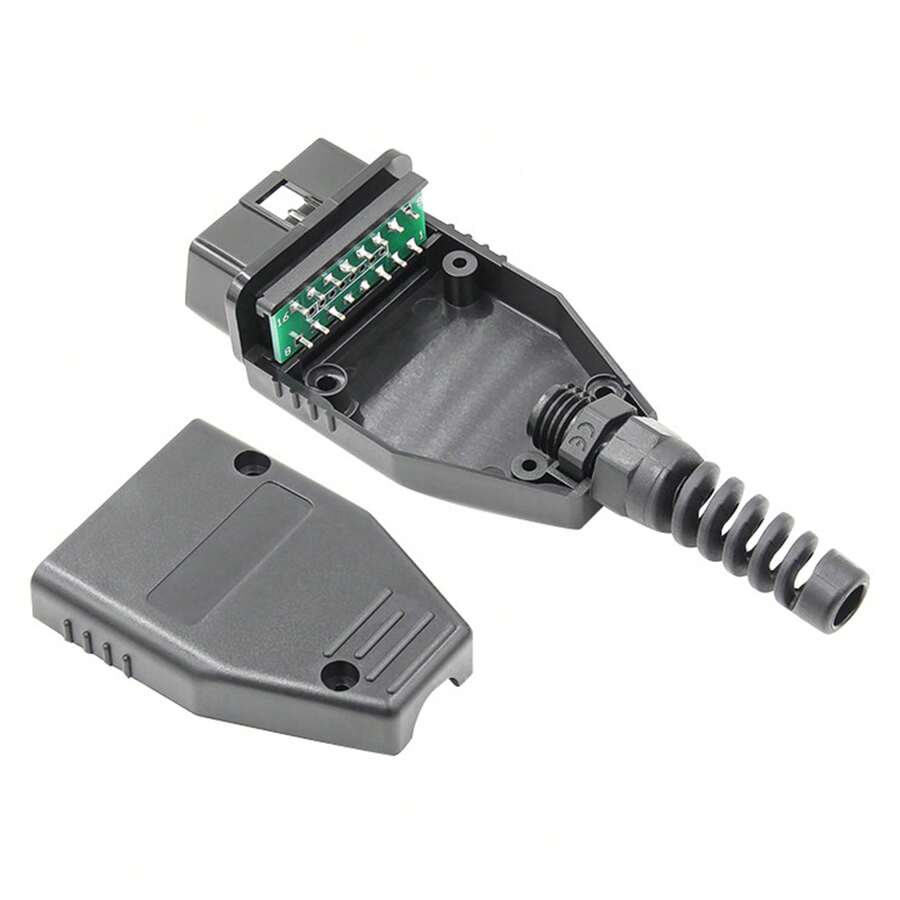 OBD2 OBD-II 16-Pin Connector Connection Male OBD Shell Plug+Shell+SR ...