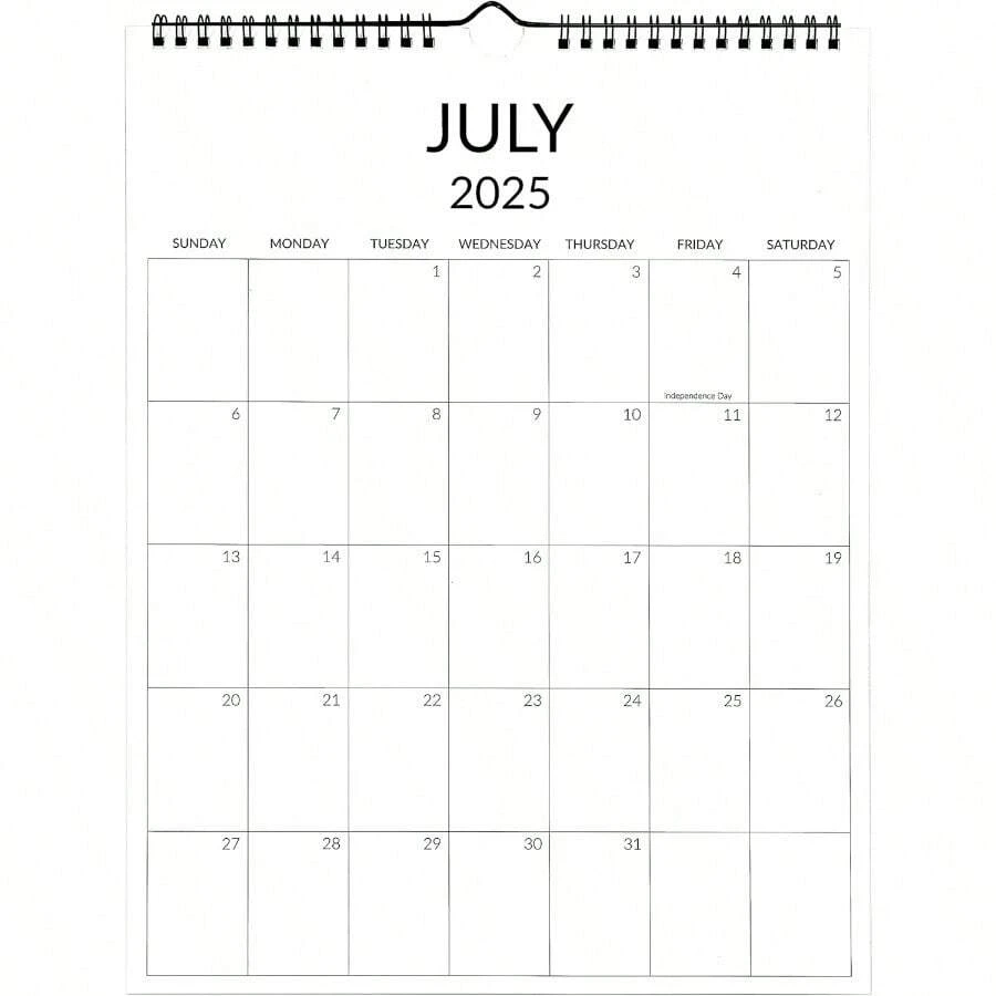 Wall Calendar 20252026 Large Calendar 18 Months From July 2025 To ...