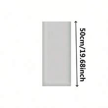 1pc 50cmx20cm Wall Panels, Self-Adhesive Thickened 3D Headboard Tatami ...
