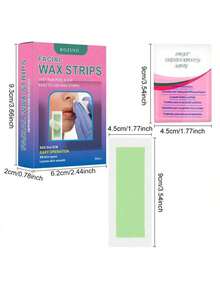 30pcs Facial Wax Strips+3 Packs Of Wax Tissue Paper , Facial Hair ...