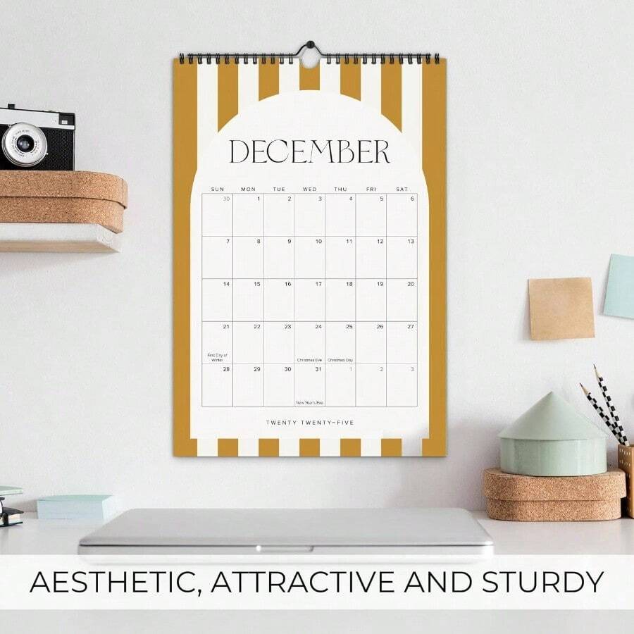 Aesthetic 20252026 Wall Calendar Runs From May 2025 Until December 2026 ...