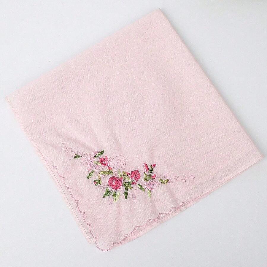 35cm 60 Cotton Embroidered Handkerchief Plain Women's High-End Cotton ...