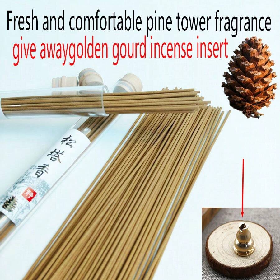 36/71/142pcs Natural Pine Cone Incense, Pear Wood Incense Sticks ...