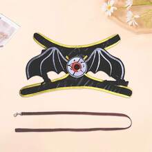 Halloween Costumes For Cats Eyeball Bat Wings Harness With Leash Pet ...