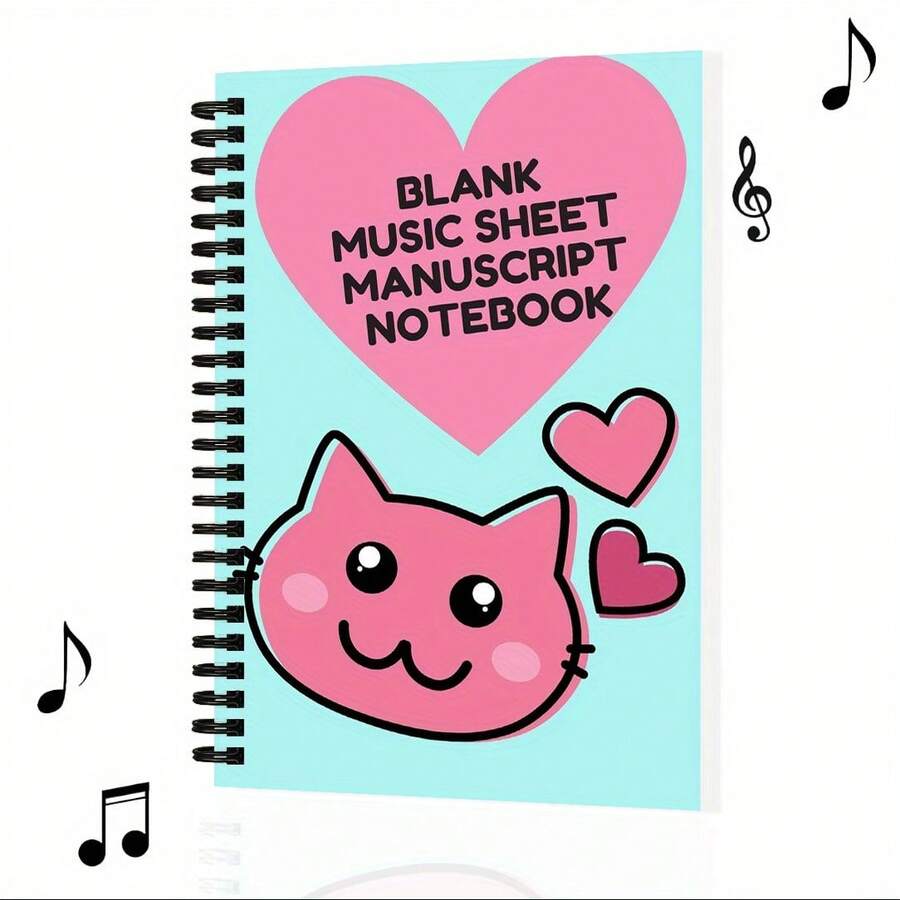 1 Pack Blank Music Sheet Manuscript Notebook: For Composing New Songs ...