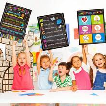1pc Modern Minimalist Childlike Style Educational Poster, Canvas ...