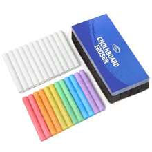 2025 NewDustless Chalkboard Chalk Set Of 12 Colored 12 White Chalk ...