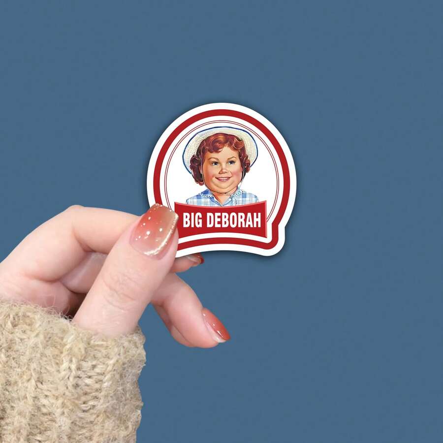 1/3pcs Big Deborah Vinyl Decals, Cartoon Debbie Imitation Designs, Fun ...