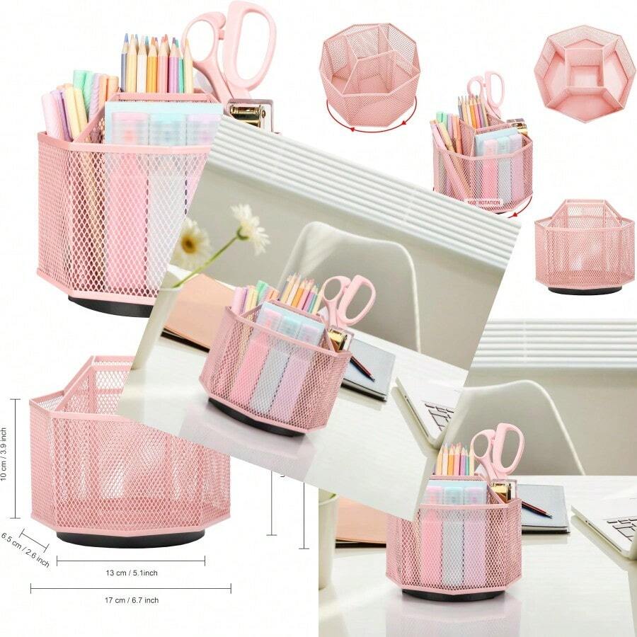Desk Organiser Desk Tidy Caddy Pen Holder Multifunctional Organiser ...
