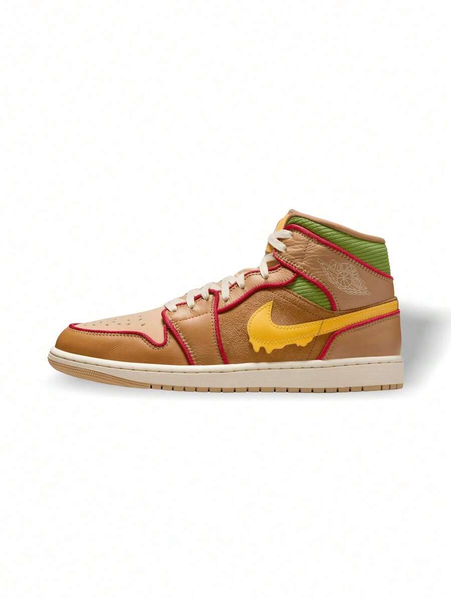 Jordan 1 Mid SE Cheeseburger | SHEIN USA