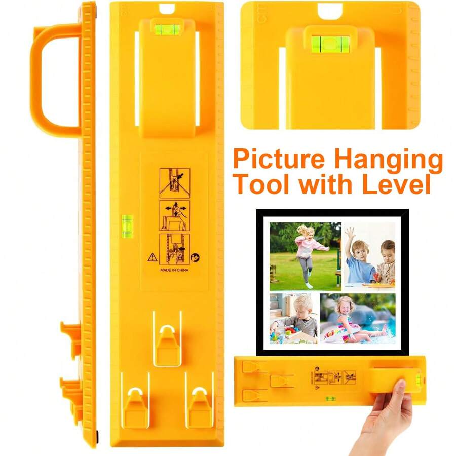Picture Hanging Tool With Level Photo Frame Hanging Wire Kit For Easy ...