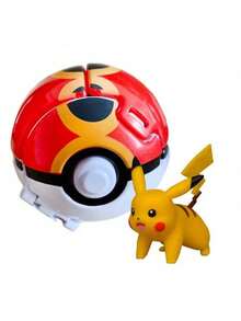 pokemon Pokebola de mascota Pokémon con figura de Pikachu que se abre y ...