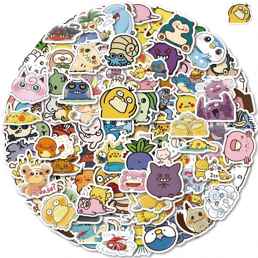 pokemon 120/60PCS Anime Cute Pokemon Pikachu Stickers For Luggage Phone ...