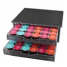 2-Tier Coffee Pod Organizer - Holds 72 Capsules With Slide-Out Drawers ...